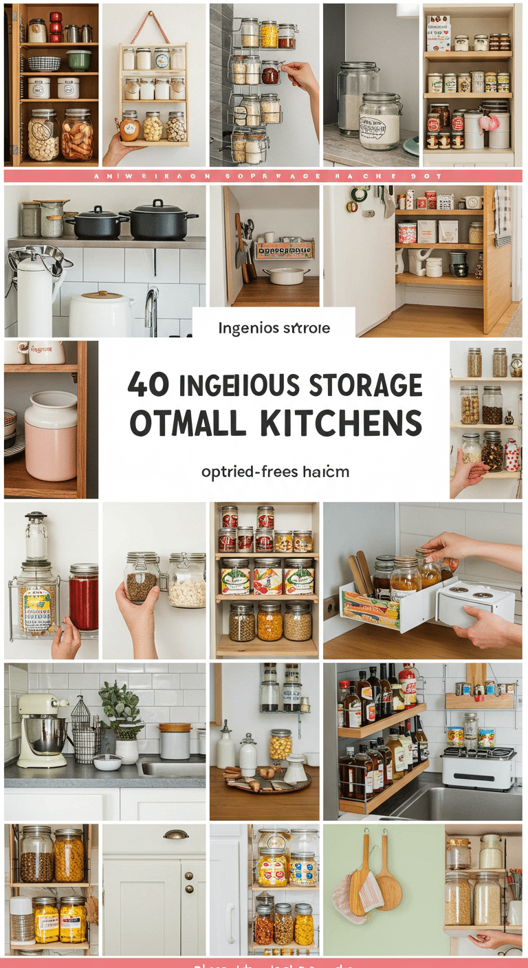 40 Genius Storage Hacks for Small Kitchens – Room Layered